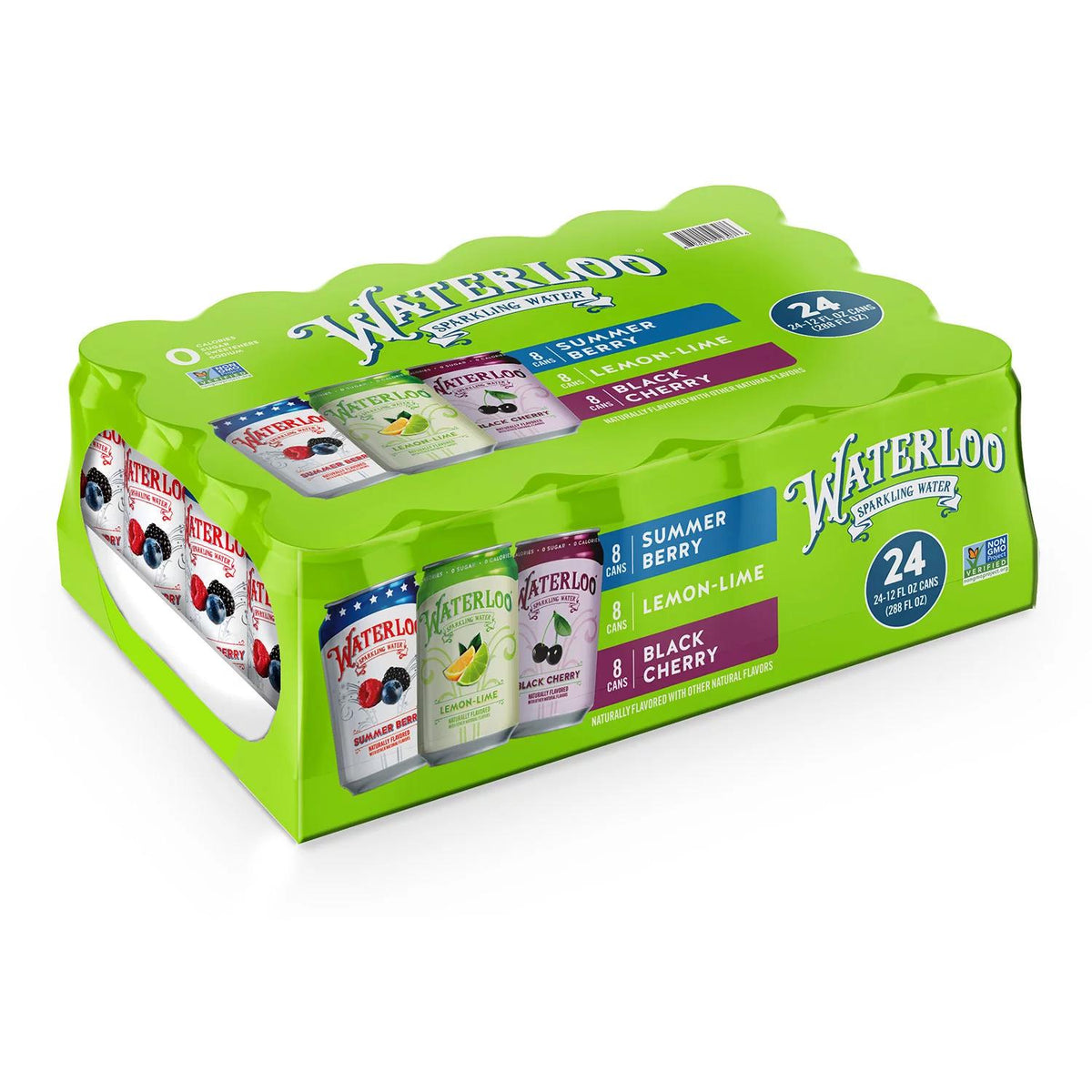 Waterloo Sparkling Water Variety Pack 12 fl. oz., 24 pk. — HD USA